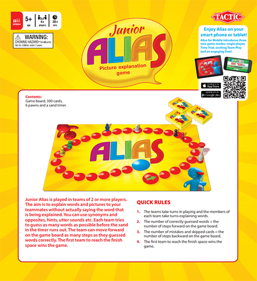 Alias junior: Алиас Junior для детей (компактная версия)