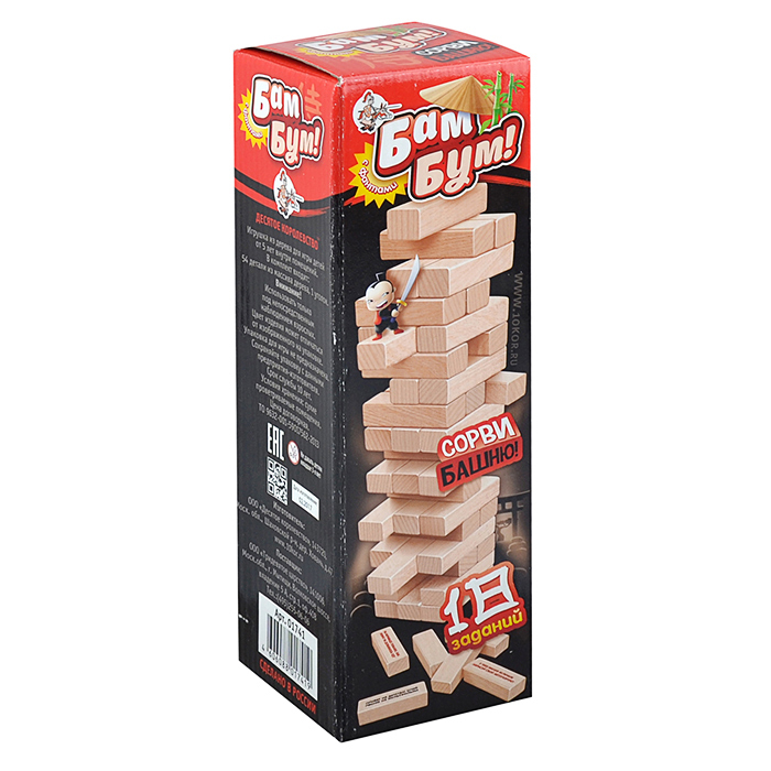 Бум джанго: Дженга Бум (Jenga Boom) | Купить настольную игру (обзор ...